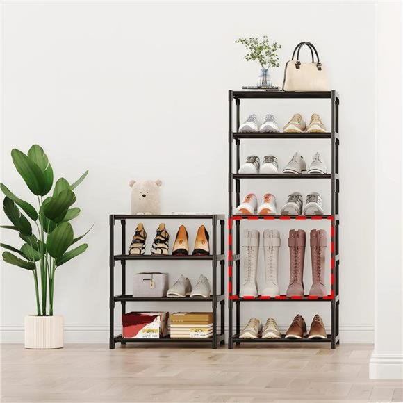 Storage & Organization | Sokosen 4tier Small Shoe Rack Metal Stackable ...